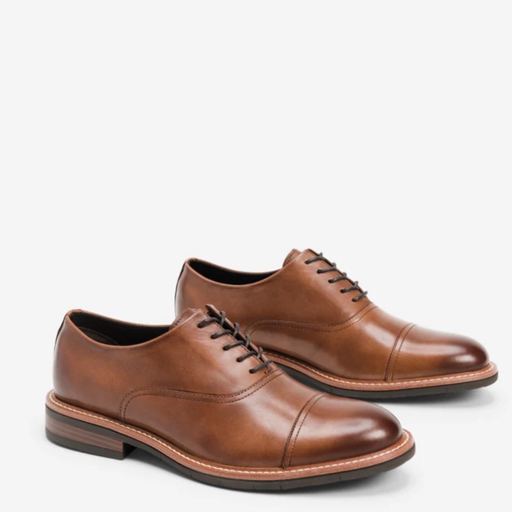 Kenneth Cole Klay Cap Toe Oxford With Flex - Cognac -… - Gem